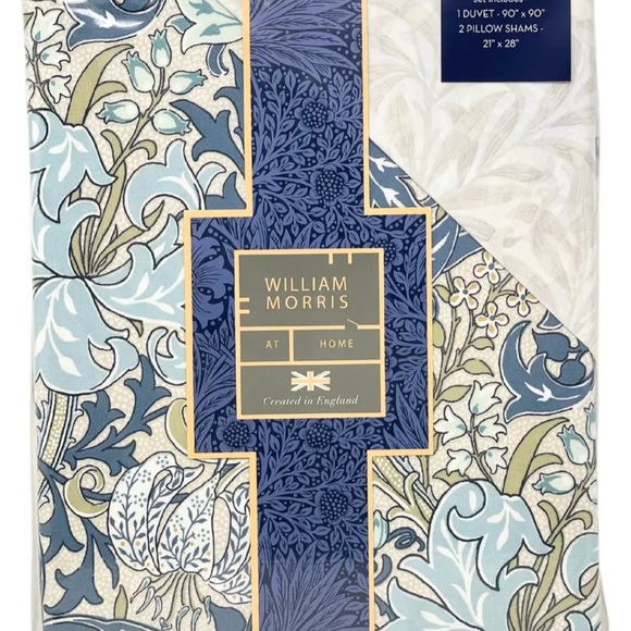 William Morris | Bedding | William Morris Golden Lily Sea Foam Queen ...